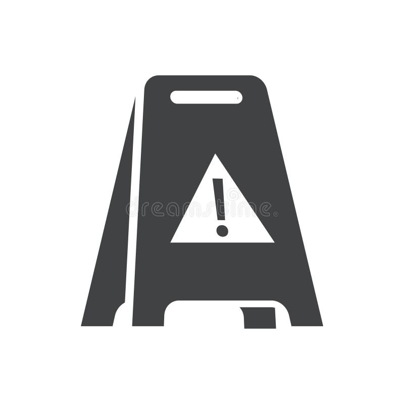 Caution Floor Stand. Vector Illustration Decorative Design Stock Vector ...