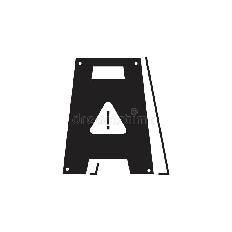 Caution Floor Stand. Vector Illustration Decorative Design Stock Vector ...