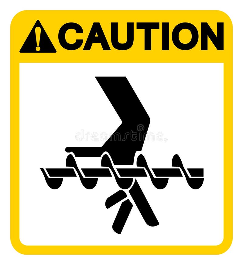 Caution Hand Crush Hazard Symbol Sign, Vector Illustration, Isolate on ...