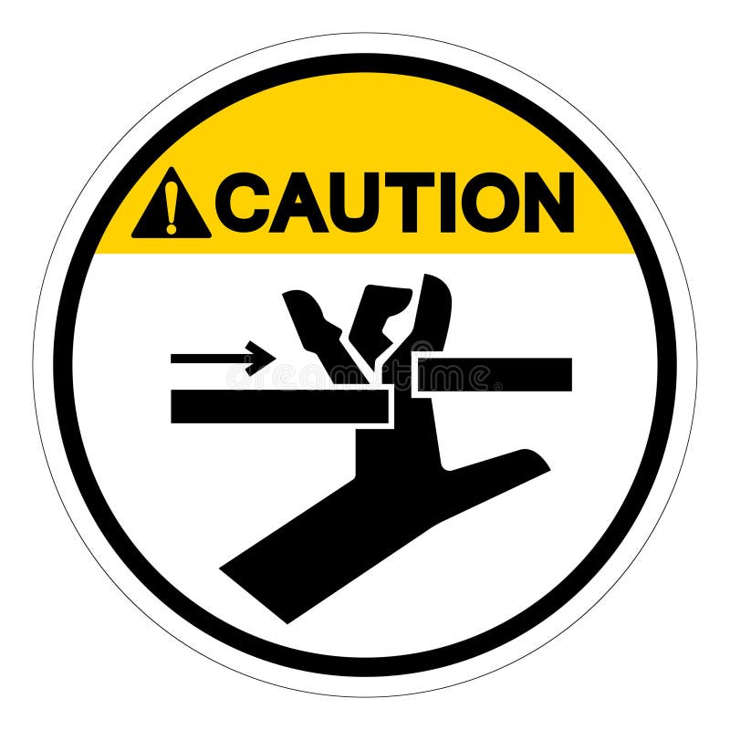 Caution Hand Crush Moving Parts Symbol Sign, Vector Illustration ...