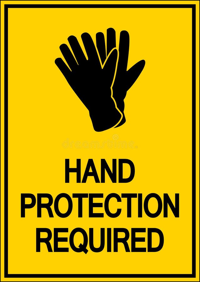 Caution Hand Crush Hazard Symbol Sign, Vector Illustration, Isolate on ...