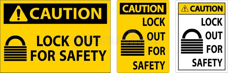 Caution High Radiation Area Sign on White Background Stock Vector ...