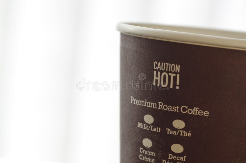 Caution hot stock image. Image of portable, coffee, decaf - 29653175