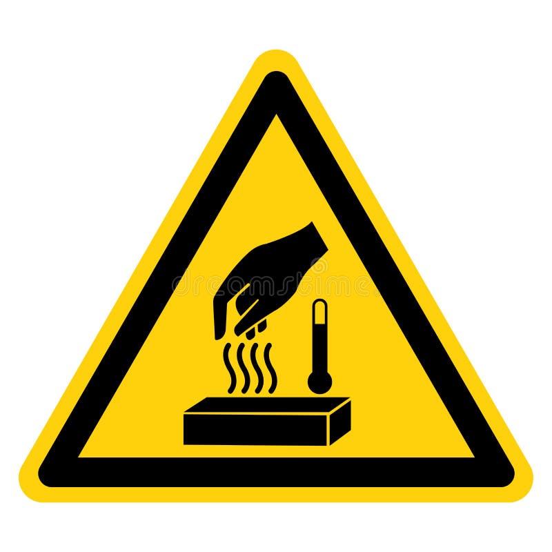 Caution Hot Surface Do Not Touch Symbol Sign, Vector Illustration ...