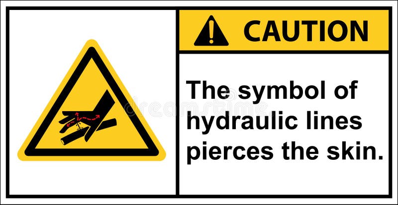 Caution Skin Injection Hazard Protrct Hands and Body from High Pressure ...