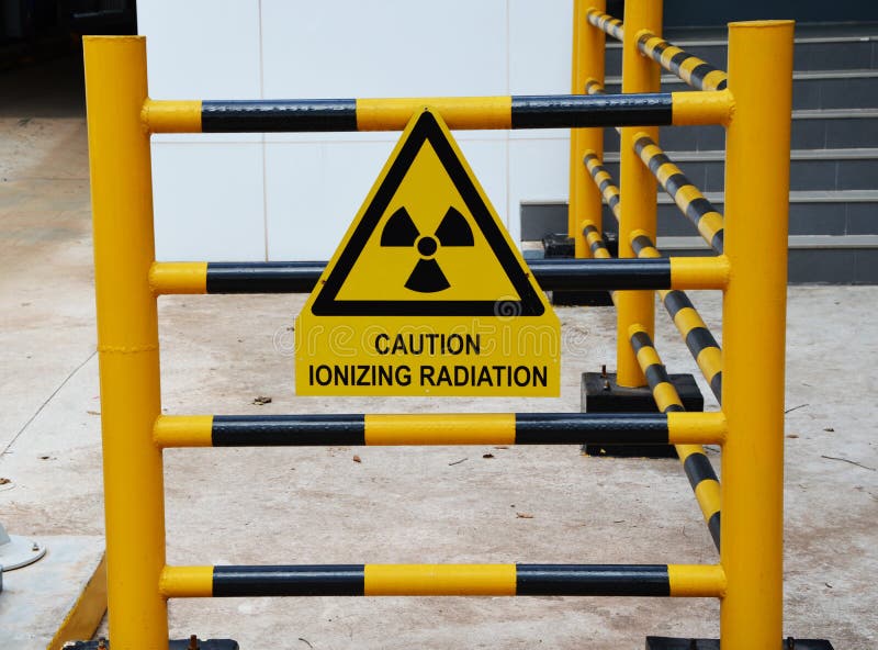 Ionizing Radiation Hazard Symbol in X-ray Laboratory Stock Photo ...