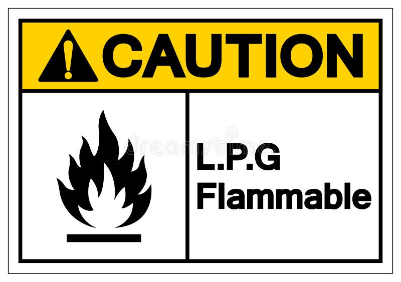 No Flammable Symbol Sign, Vector Illustration, Isolate on White ...