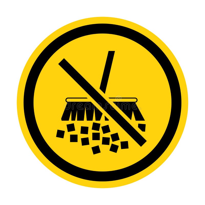 Caution Label Avoid Creating Dust Stock Vector - Illustration of ...