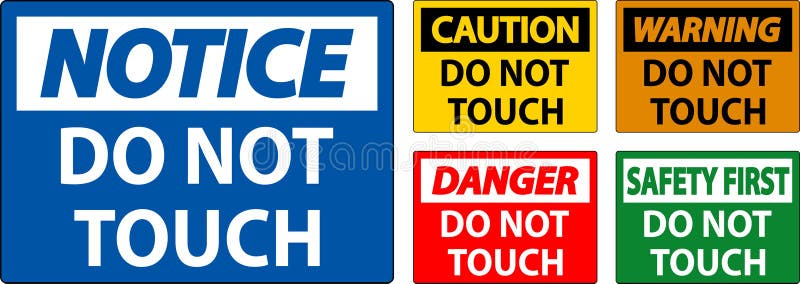 Caution Label Avoid Creating Dust Stock Vector - Illustration of ...