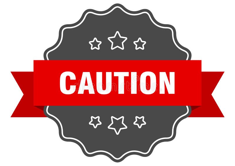 Caution Label Avoid Creating Dust Stock Vector - Illustration of ...