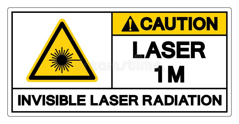 Caution Laser 1 Invisible Laser Radiation Symbol Sign ,Vector ...