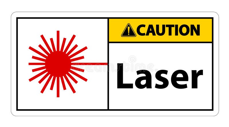 Caution Laser Symbol Sign Symbol Sign Isolate on Transparent Background ...