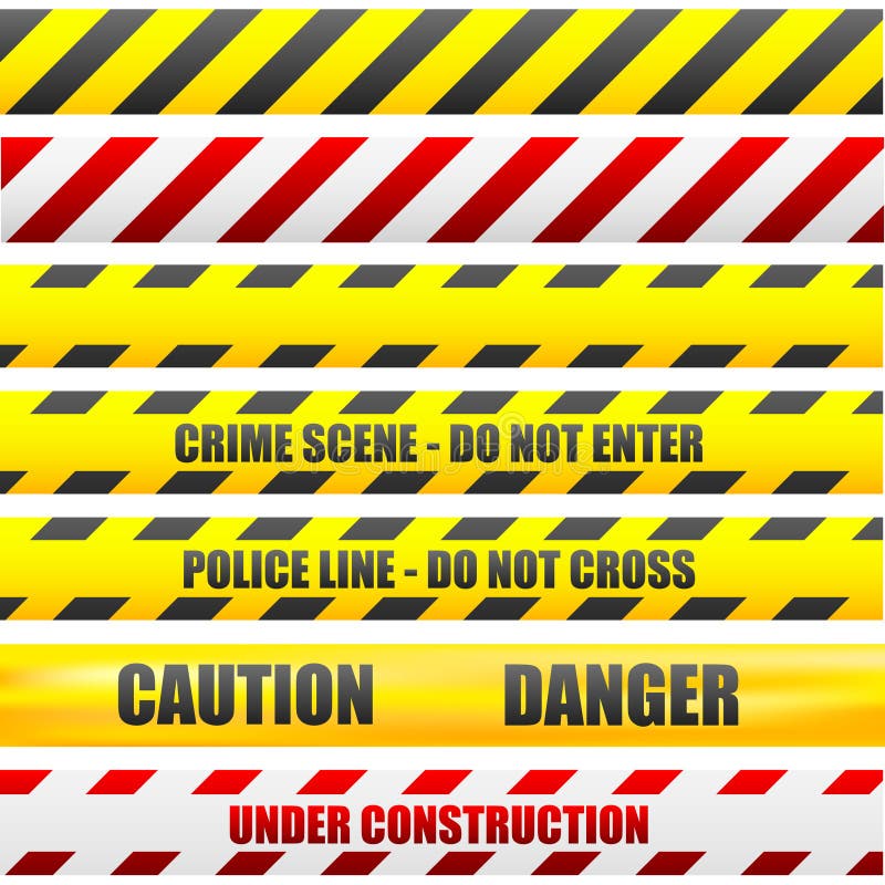 Caution lines stock vector. Illustration of restricted - 20242206