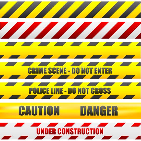 Different Caution Lines Stock Illustrations – 56 Different Caution ...