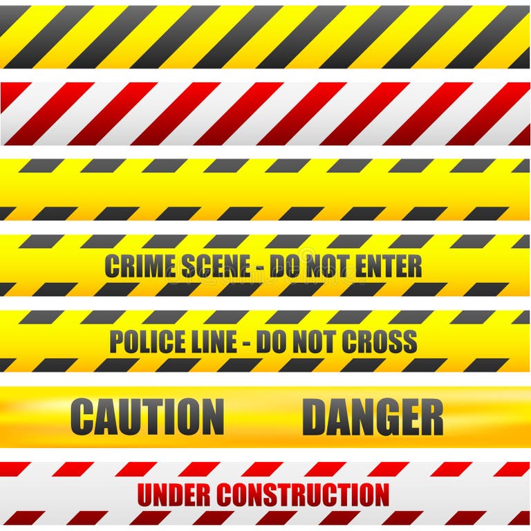 Different Caution Lines Stock Illustrations – 56 Different Caution ...