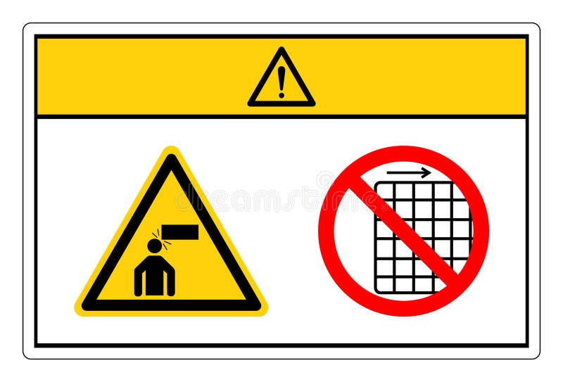Caution Low Clearance Do Not Remove Guard Symbol Sign, Vector ...