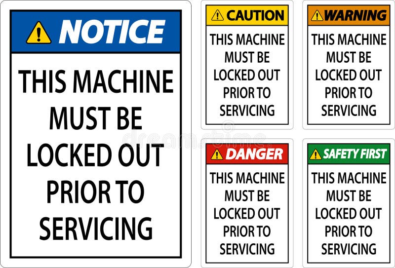 Caution Machine Sign Fragile Equipment, Do Not Touch Stock Vector ...