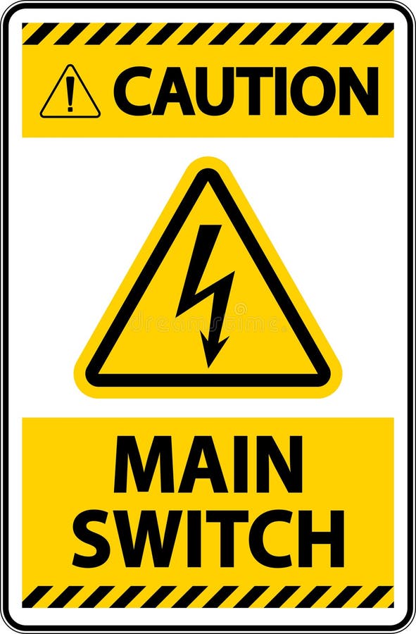 Caution Do Not Switch on Symbol Sign Isolate on White Background,Vector ...