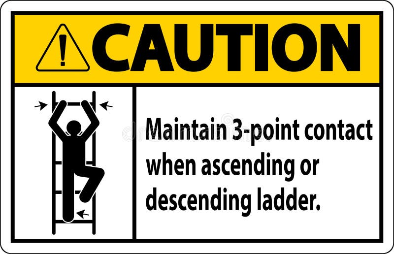 Caution Max Ladder Capacity 200 LBS Symbol Sign, Vector Illustration ...