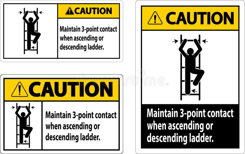 Caution Max Ladder Capacity 200 LBS Symbol Sign, Vector Illustration ...