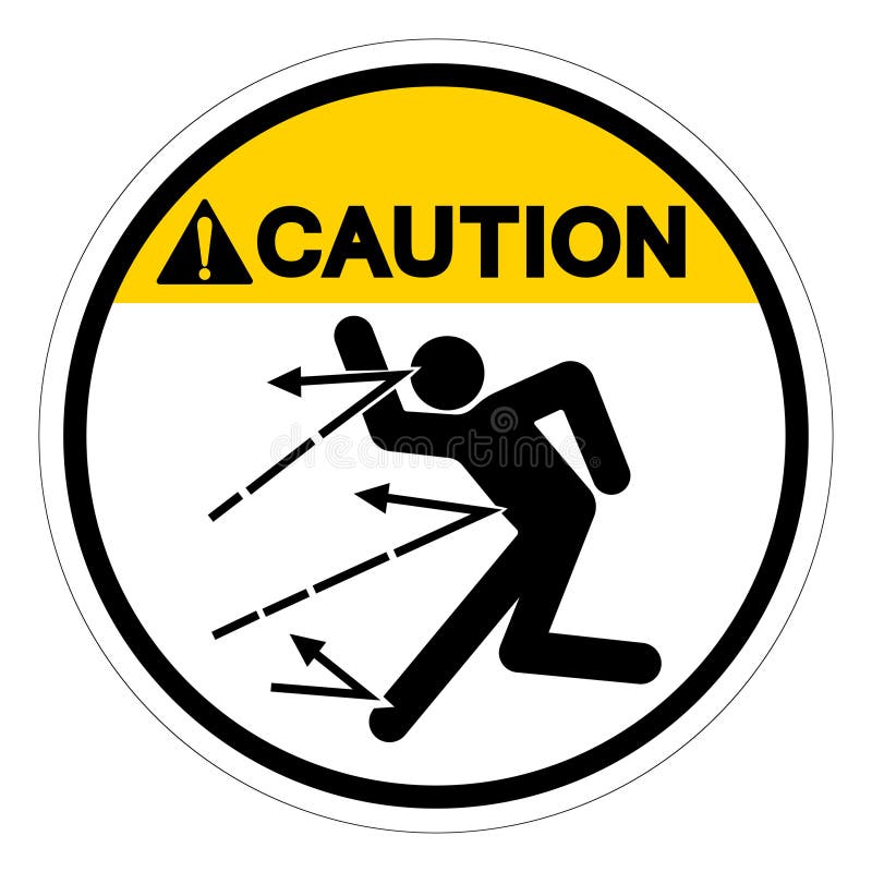 Caution of Material Spattering Symbol Sign, Vector Illustration ...