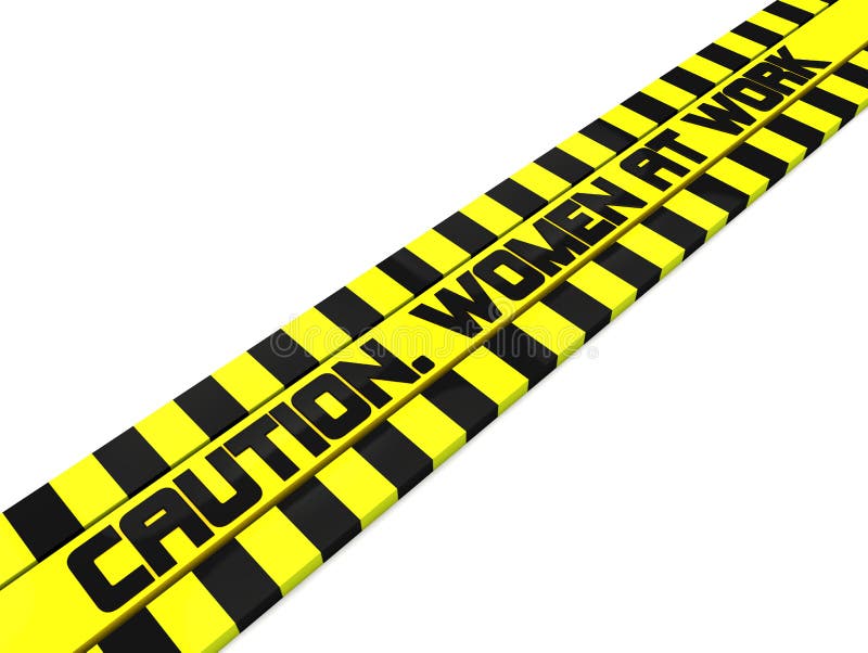 Caution men at work stock illustration. Illustration of white - 29013141