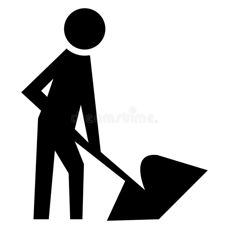 Men at Work Symbol stock illustration. Illustration of work - 9041319