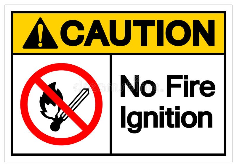 No Fire Ignition Symbol Sign, Vector Illustration, Isolate on White ...