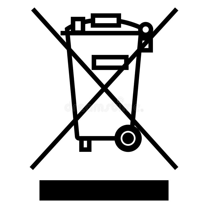 No Waste Symbol Sign Isolate on White Background,Vector Illustration ...