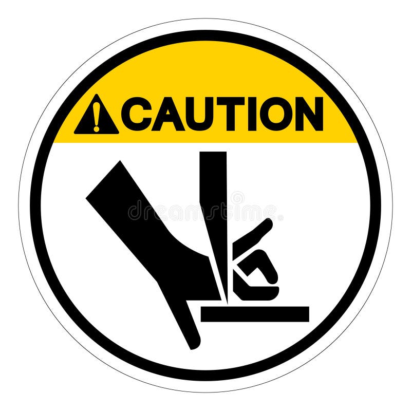 Caution Open Blade Symbol Sign, Vector Illustration, Isolate on White ...