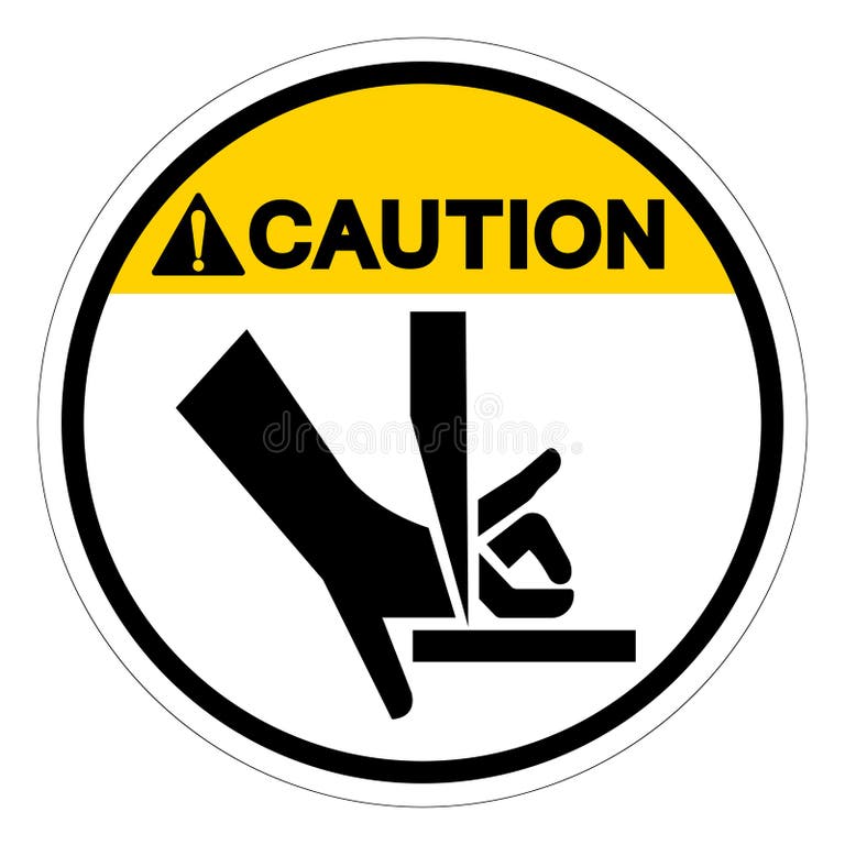 Caution Open Blade Symbol Sign, Vector Illustration, Isolate on White ...