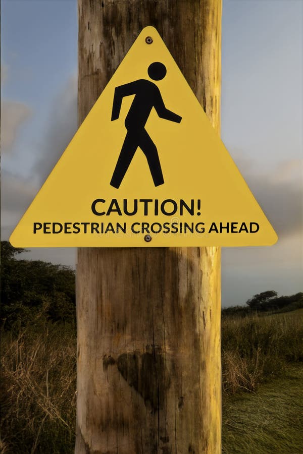 544 Pedestrian Crossing Ahead Stock Photos - Free & Royalty-Free Stock ...