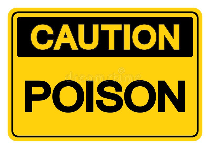 Caution Poison Symbol Sign,Vector Illustration, Isolate on White ...
