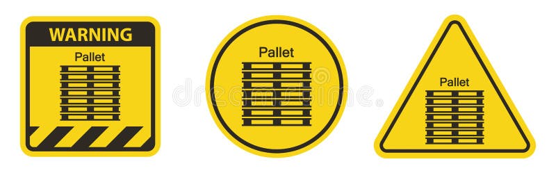 Caution PPE Icon.Stack Correctly Symbol Sign Isolate on White ...