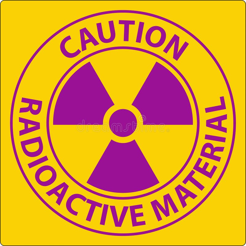 Caution Radioactive Materials Symbol Sign, Vector Illustration, Isolate ...