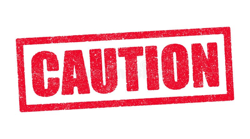 Caution red ink stamp stock vector. Illustration of cautioned - 298266721