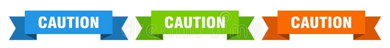 Caution Ribbon. Caution Isolated Paper Sign. Banner Stock Vector ...