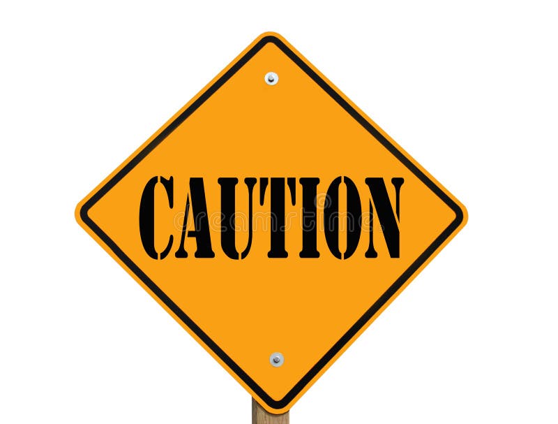 Caution road sign isolated stock image. Image of caution - 14912905