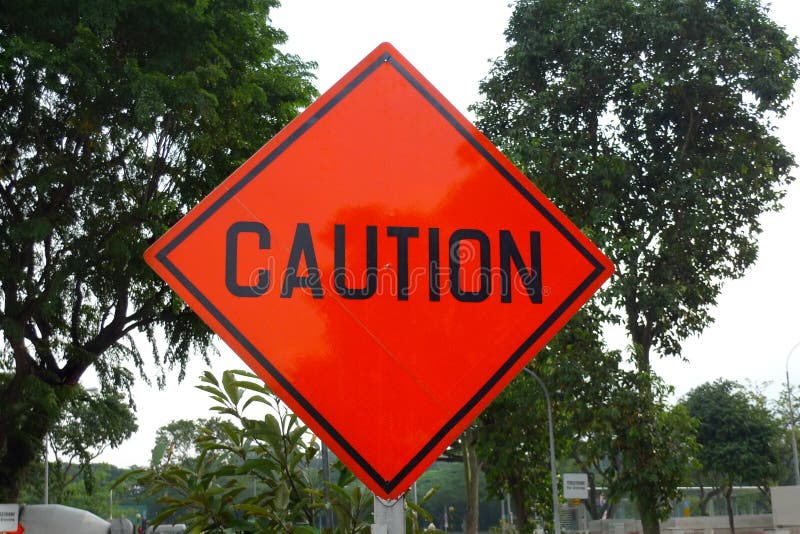 Caution road sign stock image. Image of road, care, sign - 33425371
