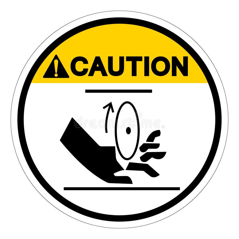 Caution Rotating Blade Symbol Sign, Vector Illustration, Isolate on ...