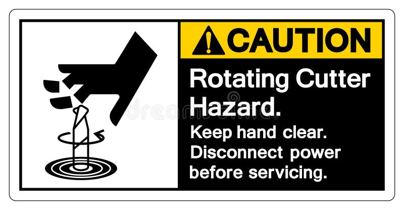 Caution Rotating Blade Hazard Do Not Operate with Guard Removed Follow ...