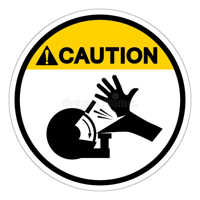 Caution Rotating Agitator Do Not Touch Symbol Sign, Vector Illustration ...