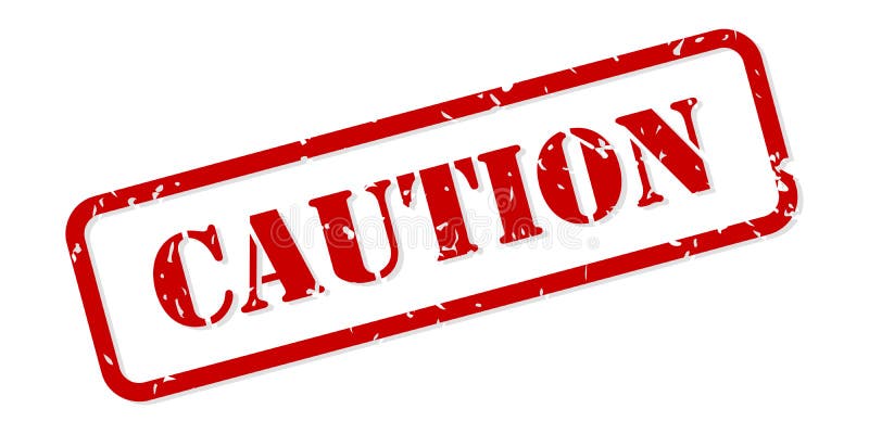 Caution Rubber Stamp Vector Stock Vector - Illustration of isolated ...