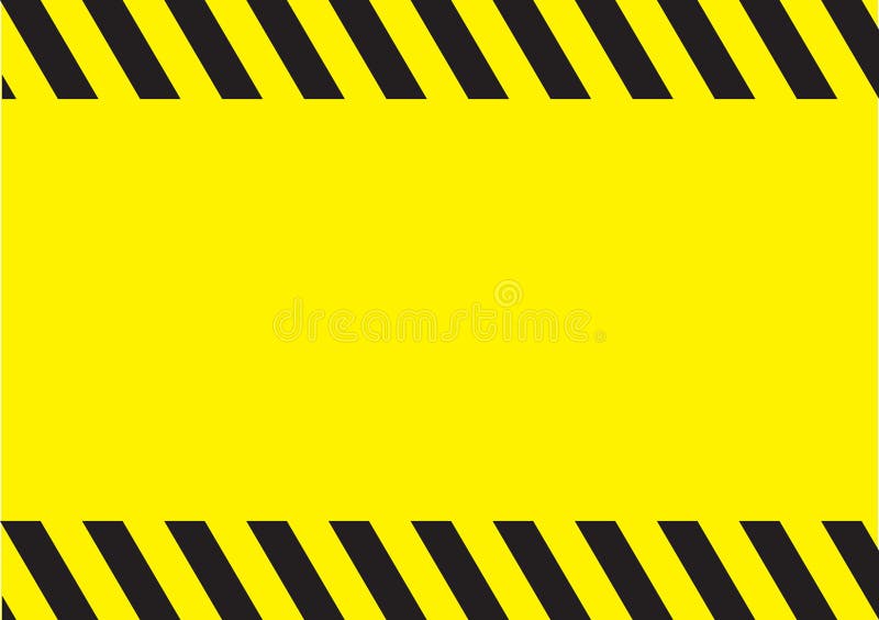 Caution Safety Banners. Black Yellow Striped Stock Vector ...