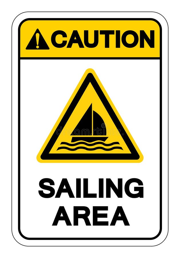 Warning No Sailing Symbol Sign, Vector Illustration, Isolate on White ...