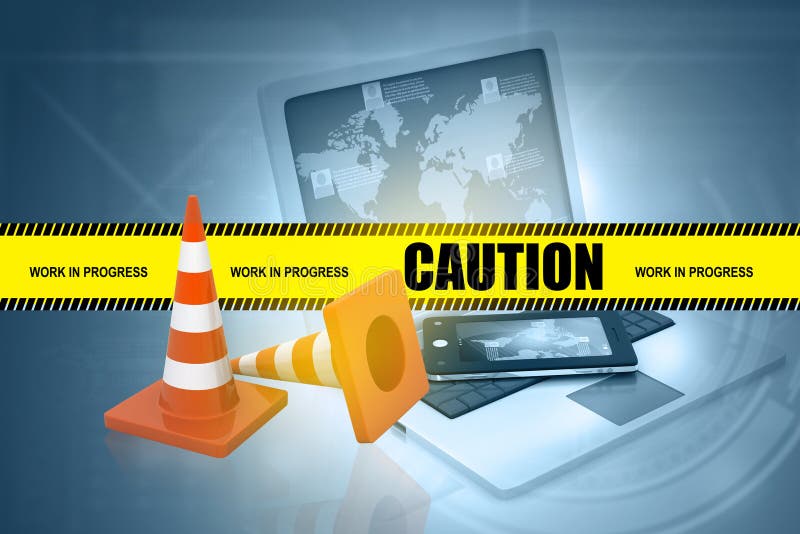 Caution concept stock illustration. Illustration of check - 120024353
