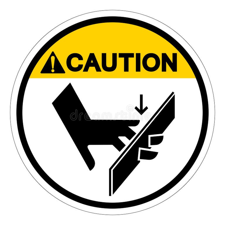 Caution Sharp Edges Will Cut Symbol Sign, Vector Illustration, Isolate ...