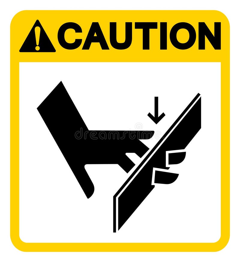 Caution Sharp Edges Will Cut Symbol Sign, Vector Illustration, Isolate ...