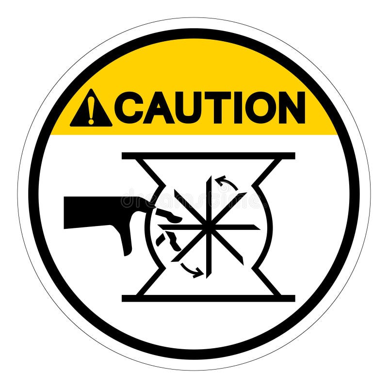 Caution Shear Points Sharp Edges Symbol Sign, Vector Illustration ...
