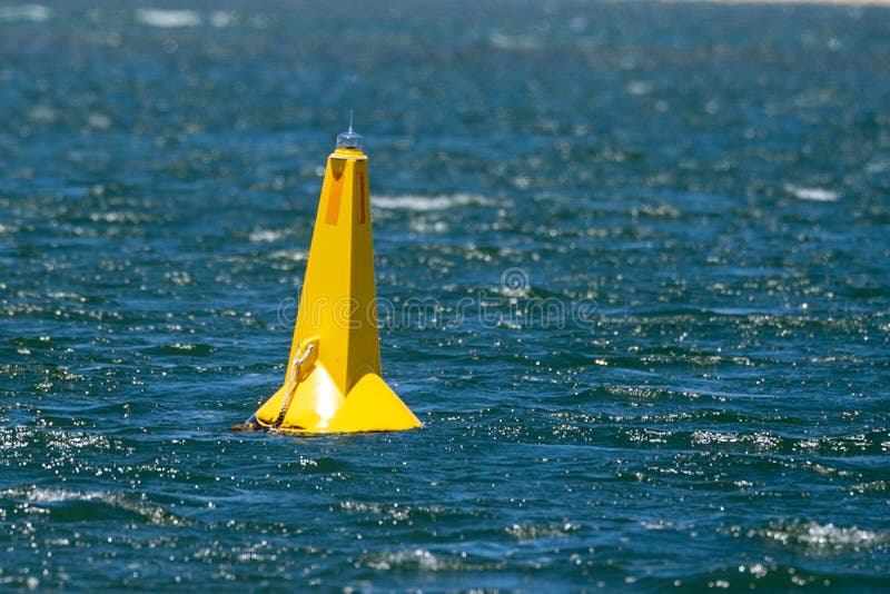 Caution Shipping Navigation Stock Image - Image of marine, horizon ...